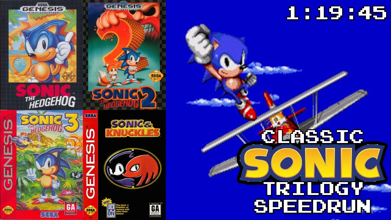 Classic Sonic Trilogy Speedrun; 1:19:45 - YouTube