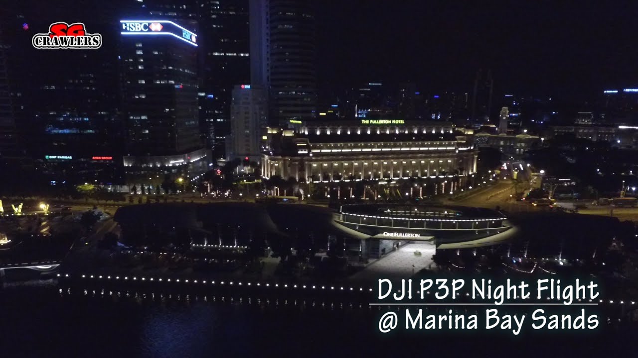 Night flight at Marina Bay Singapore Aerial Videography - YouTube