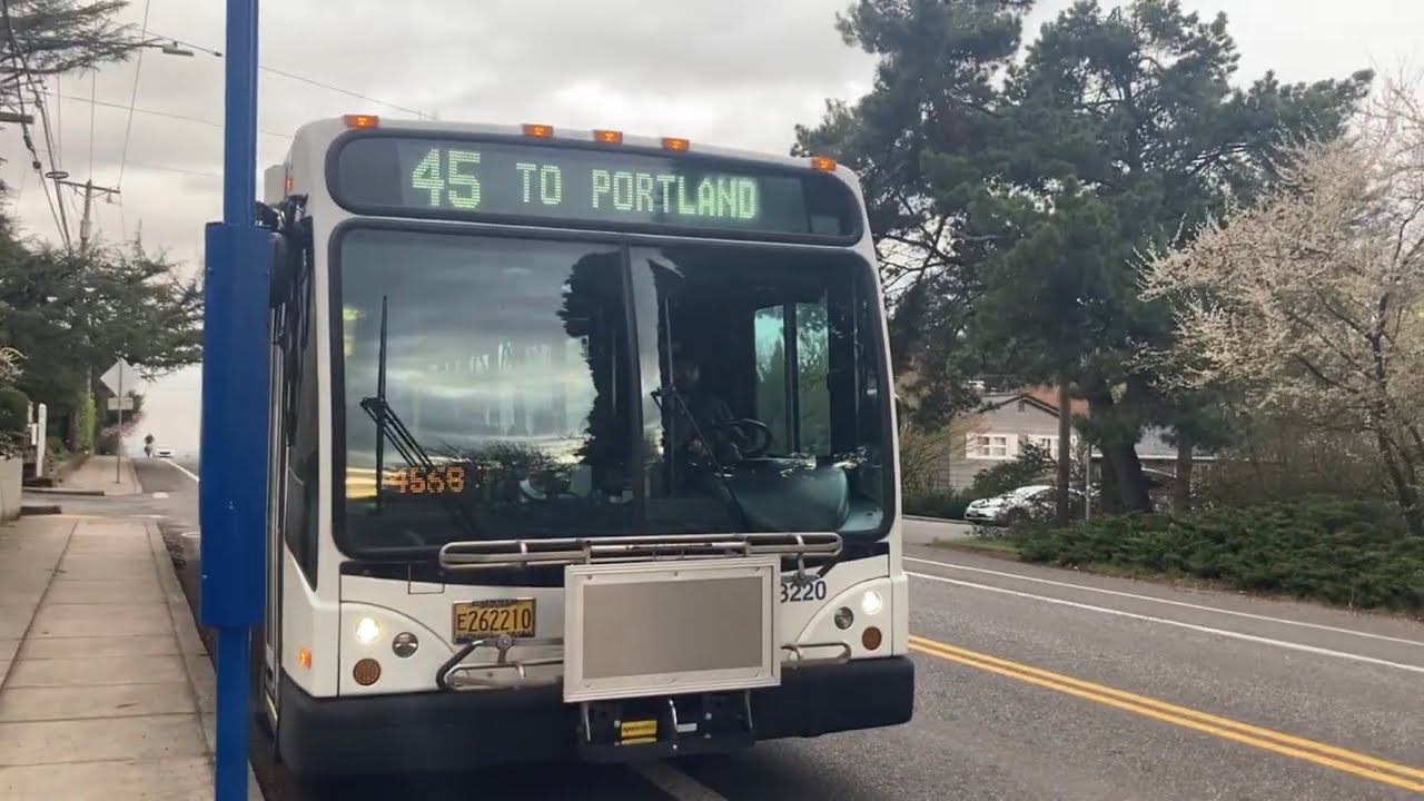 Trimet line 45 Tigard TC to Vermont and 34th - YouTube