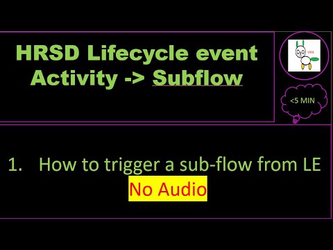 ServiceNow HRSD Human Resource Lifecycle event subflow based activity ...