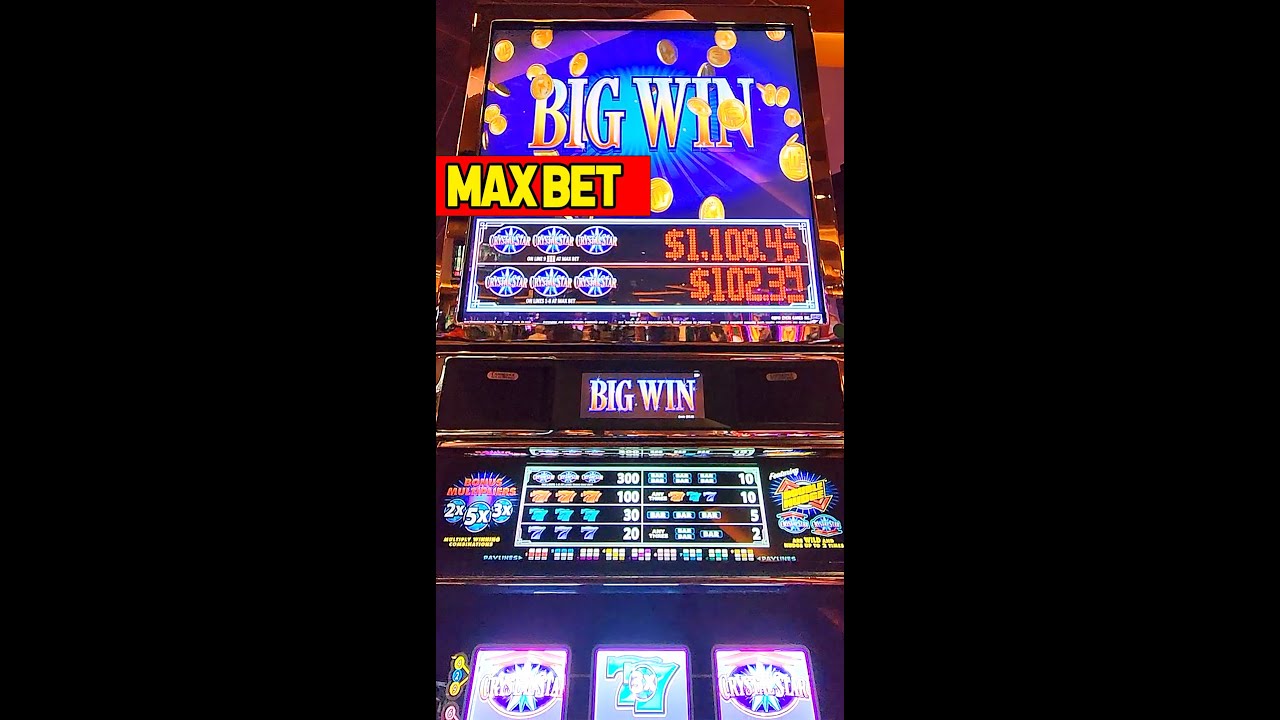 Max Betting Crystal Star Deluxe Slot w Double Nudge $2.25 / SPIN - YouTube