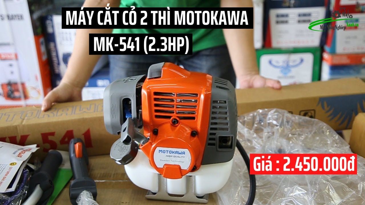 [2.450.000] Máy cắt cỏ 541 Motokawa Mk-541 Chính hãng - YouTube