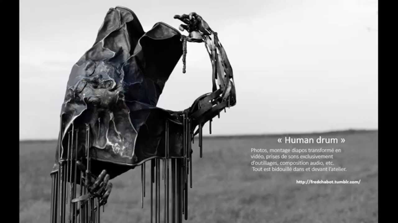 human drum, fred chabot, bidon, sculpture, http://fredchabot.tumblr.com ...