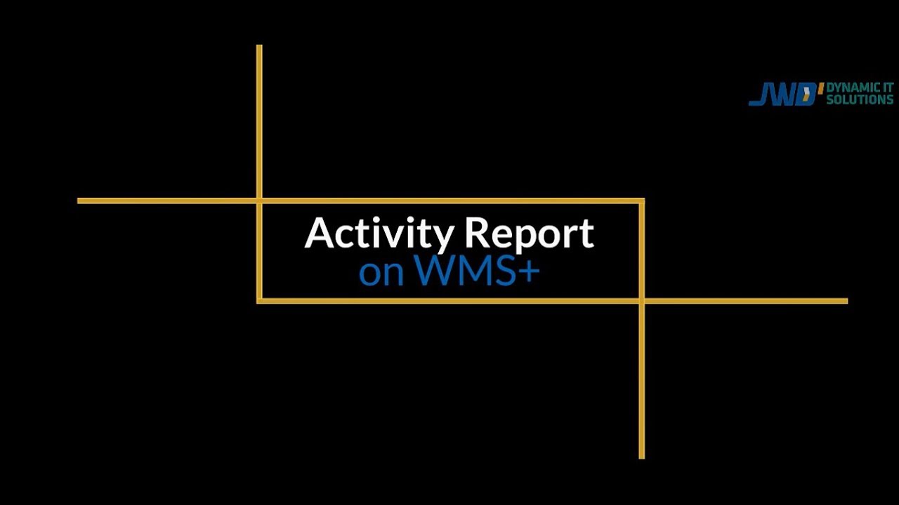 WMS+ Tutorials : Activity Report - YouTube