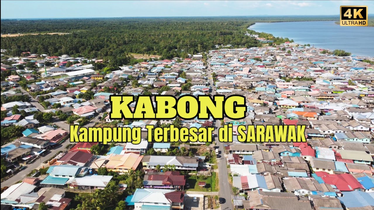 Kabong Kampung Terbesar dan Padat di Sarawak | Drone Aerial View - YouTube