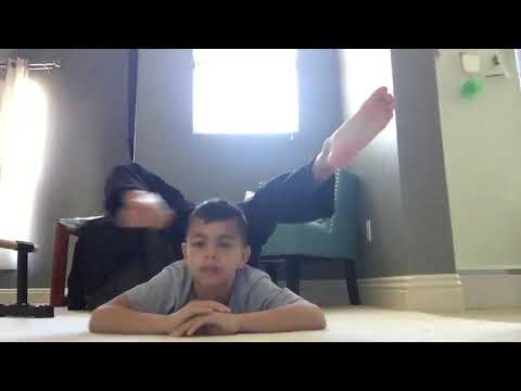 Amazing flexible boy