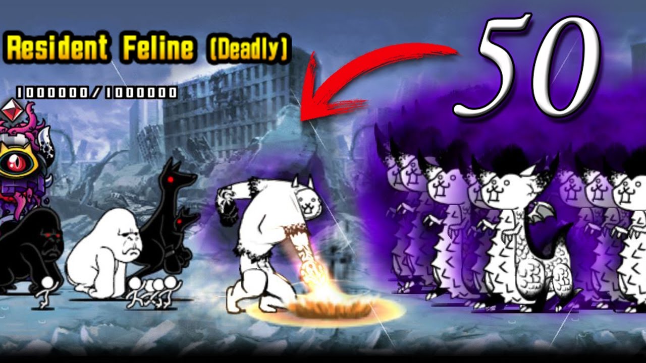 The Battle Cats - Resident Feline VS Manic Spam (Mohawk to Jamiera ...