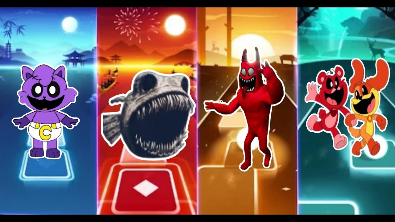 BABY CATNAP HORNTROMP FNF 3D vs ZOONOMALY THEME vs SMILING CRITTERS ...