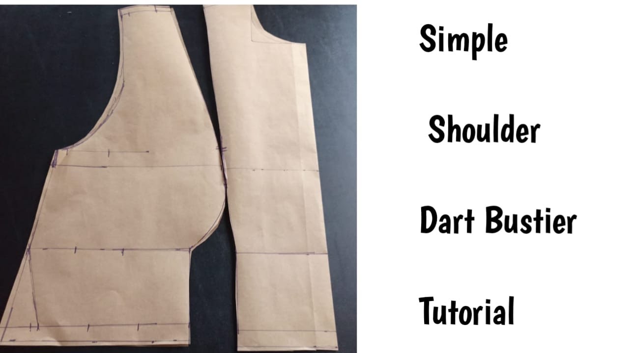 How to cut a shoulder dart bustier - YouTube