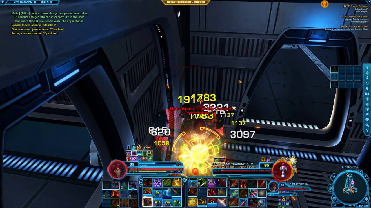SWTOR Virulence Sniper 4.4 Rotation PvE - YouTube