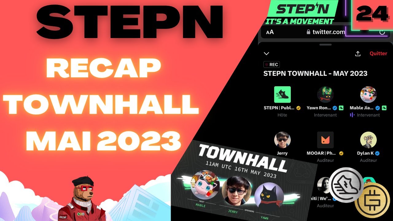 STEPN NEWS : TOWNHALL MAI 2023 ! INFO sur les BADGES, tout ce qu'il ...