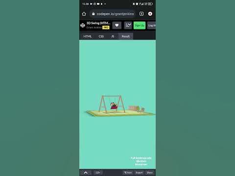 Cara membuat 3D taman bermain anak anak dengan HTML CSS dan JavaScript #ngoding - YouTube