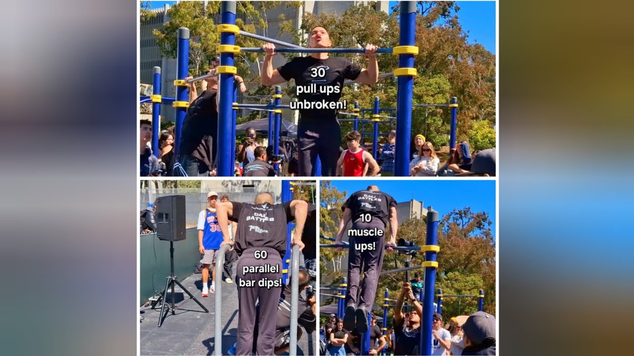 30 pull ups, 60 dips, 10 muscle ups challenge! @tritonthenix ...