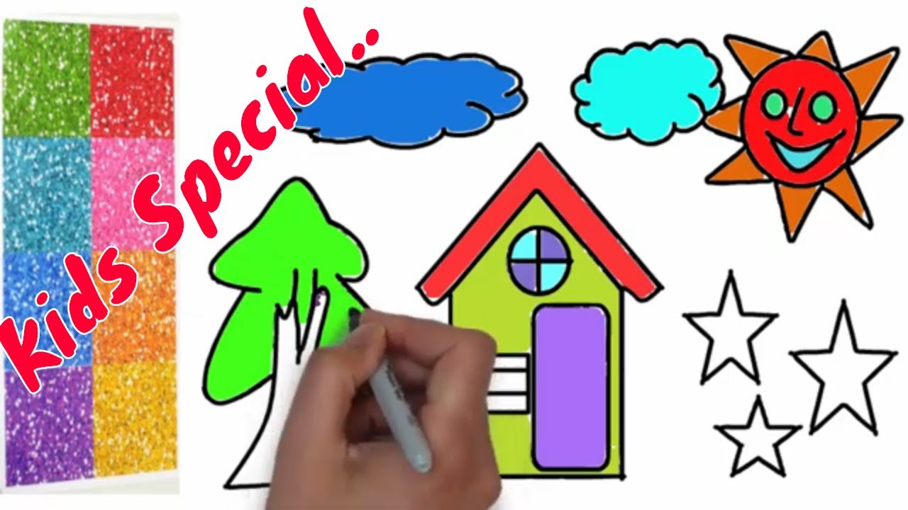 House colors paint | Kids Learn Colors | Kids Colors Art | Colors for ...
