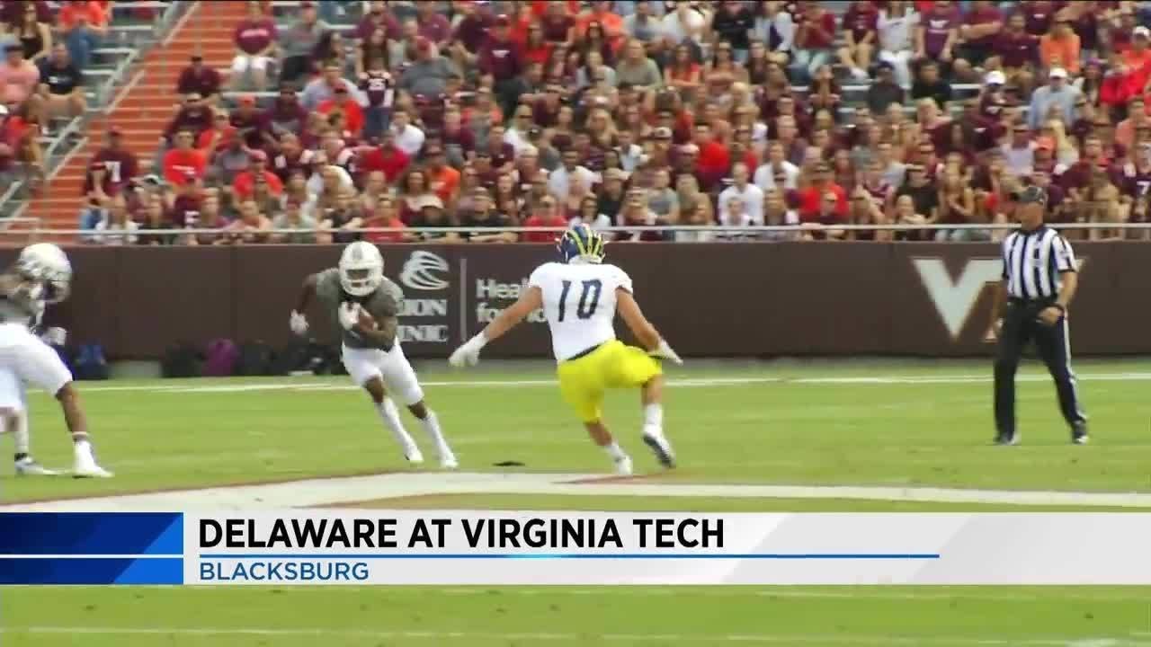 Virginia Tech keeps Delaware scoreless in Blacksburg - YouTube