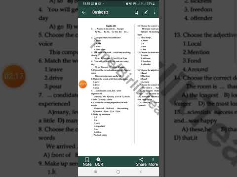23 Aprel buraxılış imtahanı..İngilis dili sade izahda