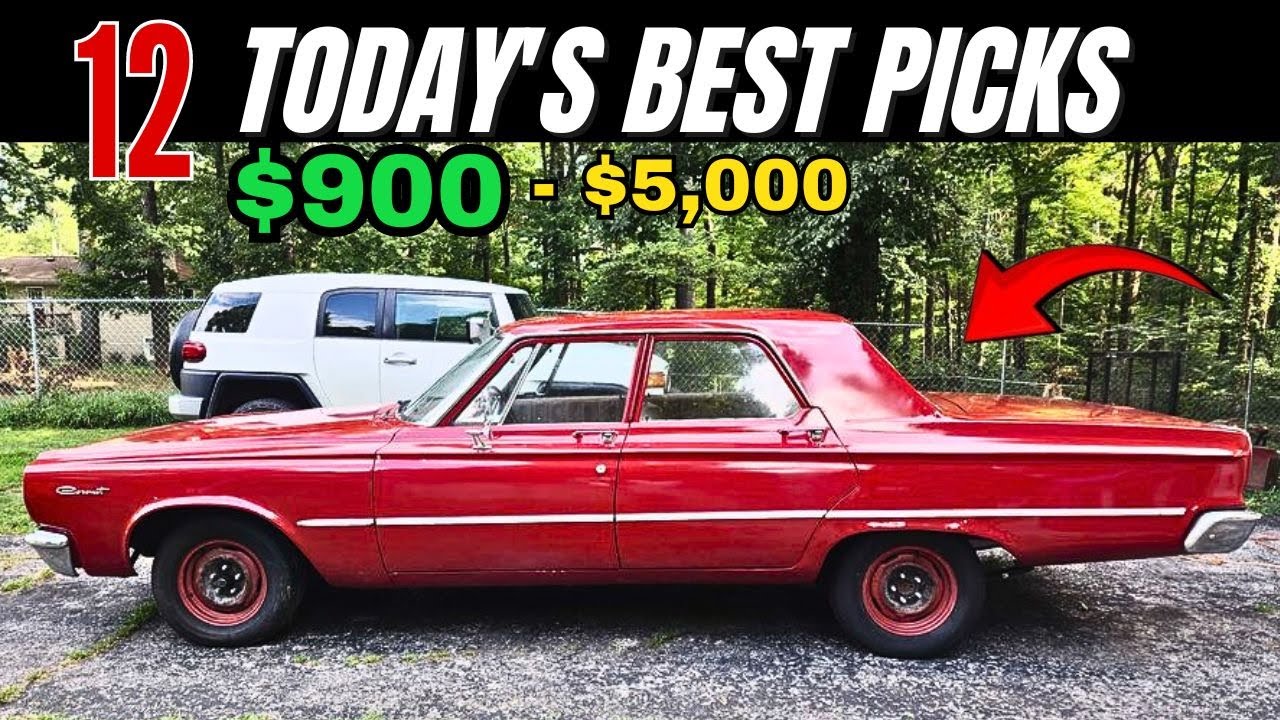 Best Picks of the Day: 12 Classic Cars You Can Buy for $900 to $5,000 ...