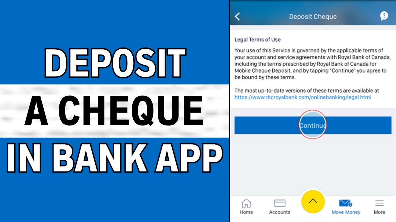 How to Deposit a Cheque in RBC Mobile App - YouTube