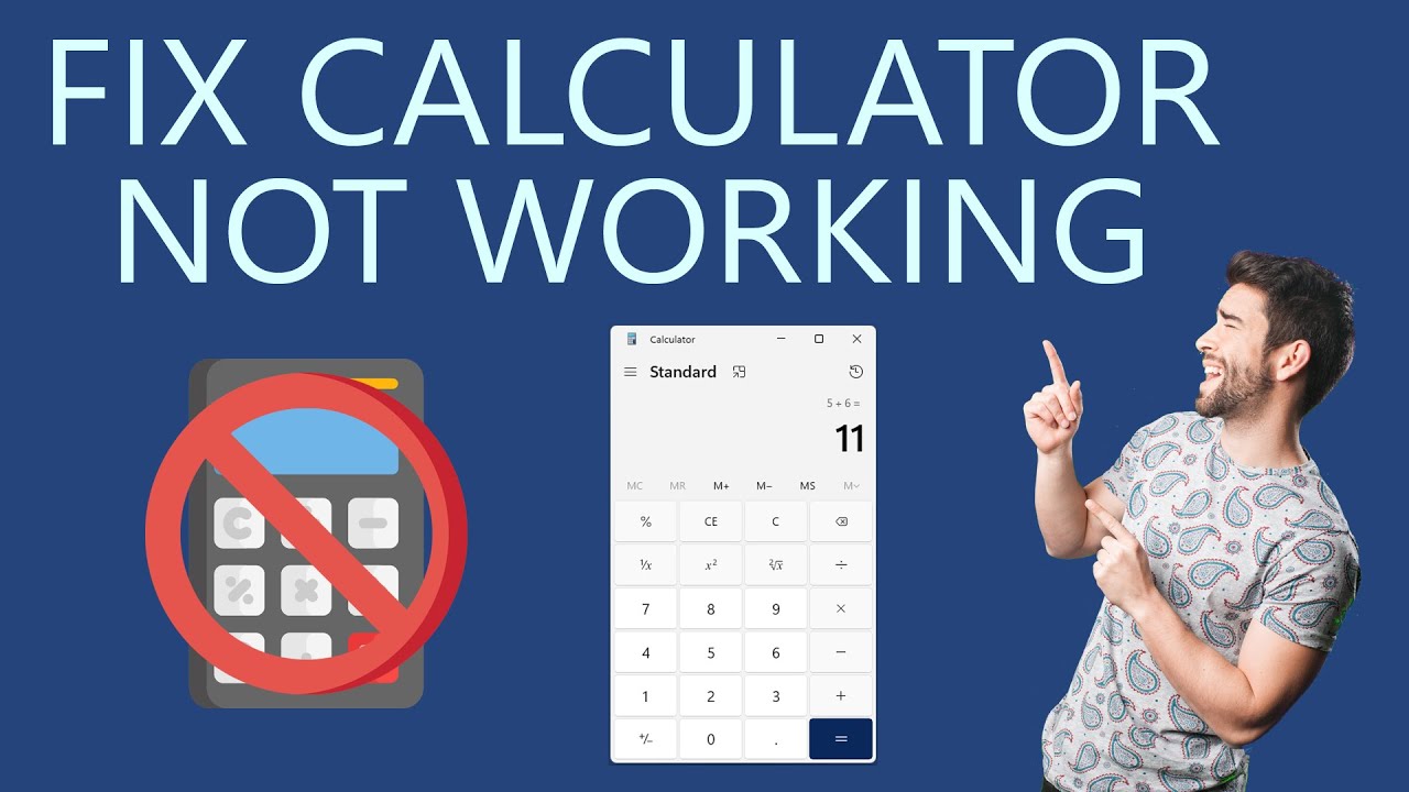 How To Fix Windows Calculator Not Working YouTube