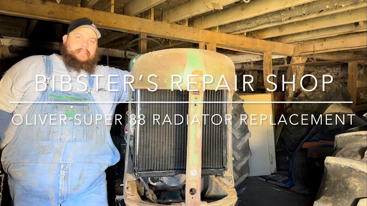 Installing a radiator after a year and half on a Oliver super 88 part 1 ...