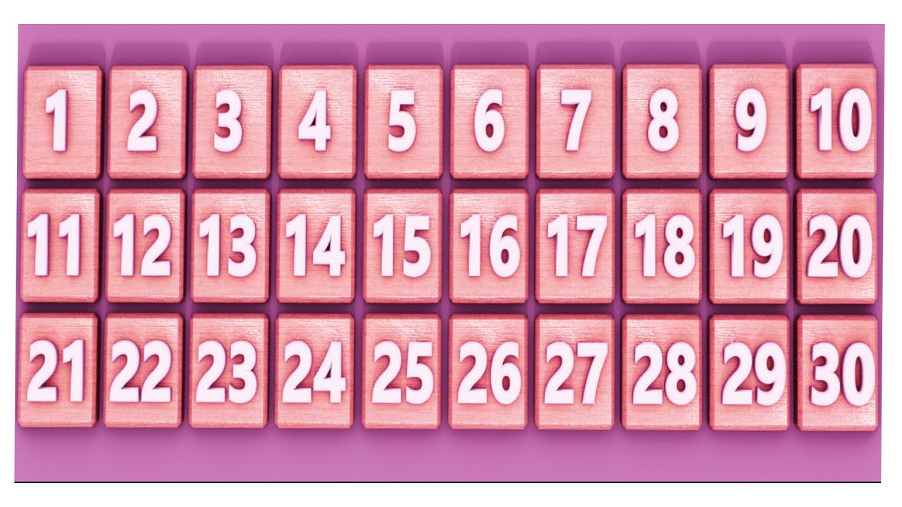 Learn To Count & Number Song | Count 1 to 30 | Numbers - YouTube