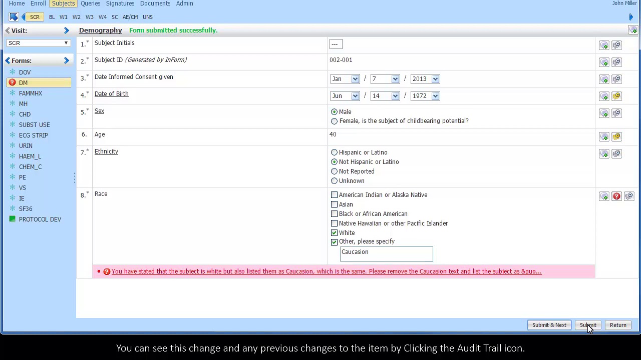 Edit Data In A Case Report Form YouTube Edit Data In A Case Report Form YouTube