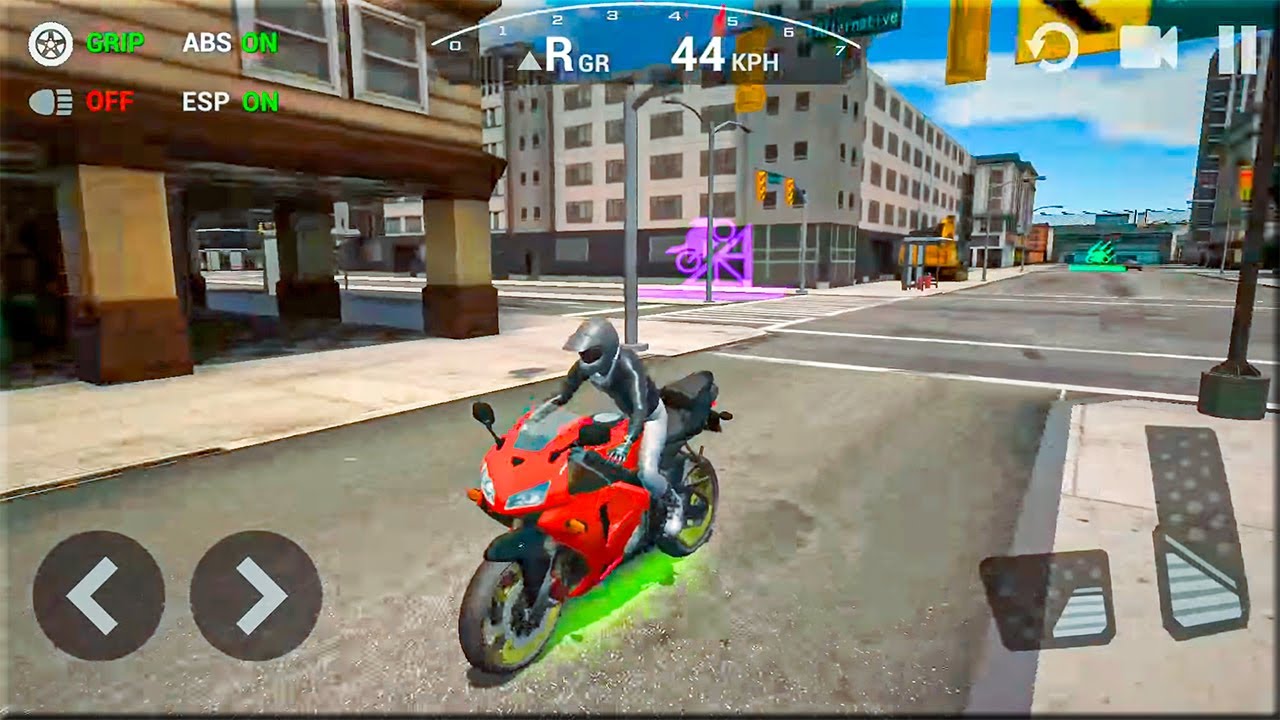 Ultimate Motorcycle Simulator - Red Sportbike Upgraded Android Gameplay ...