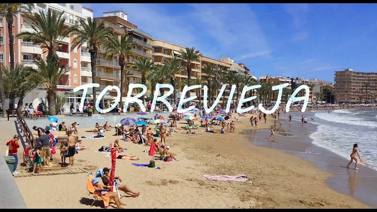 Spain - Torrevieja walking tour. Испания, Торревьеха. - YouTube