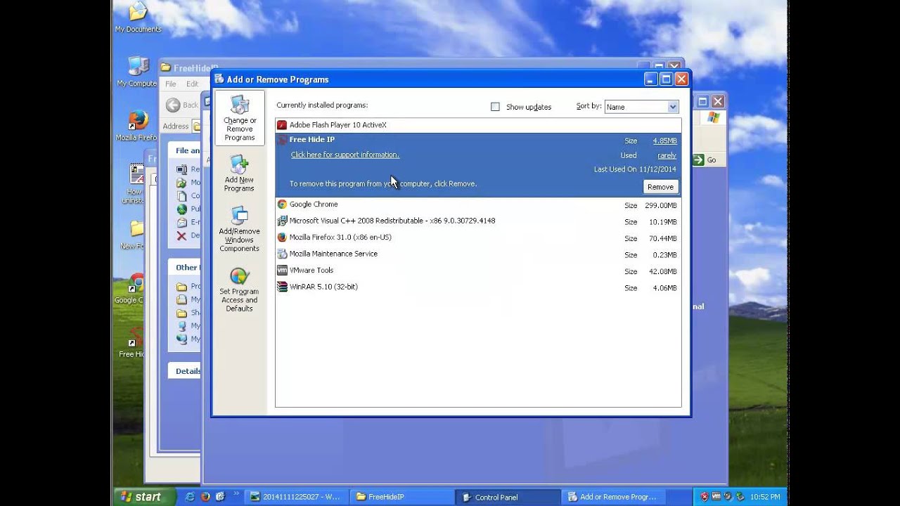 Uninstall Free Hide IP 4.0.0.8 - YouTube