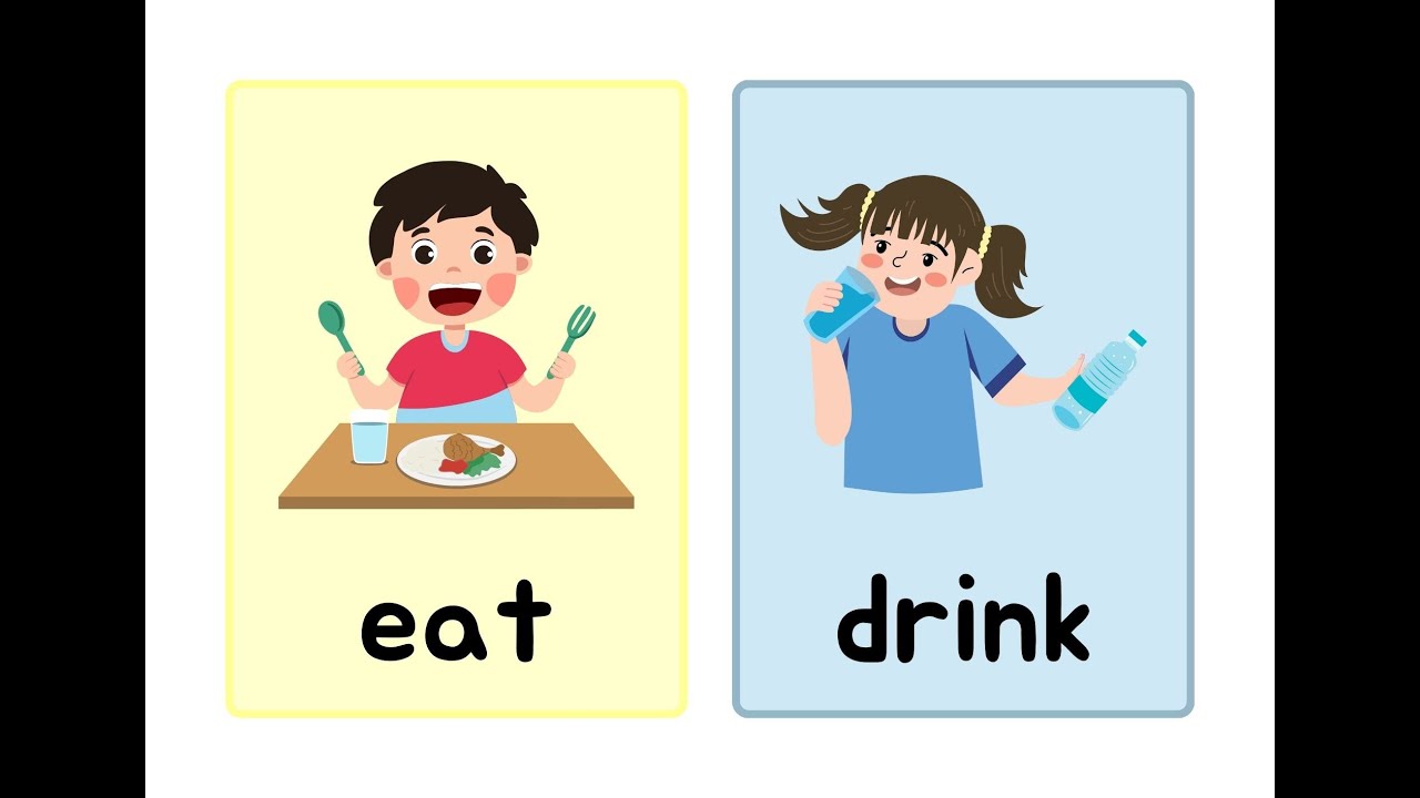 English Language Arts Verbs Flashcard. Flyers - YouTube