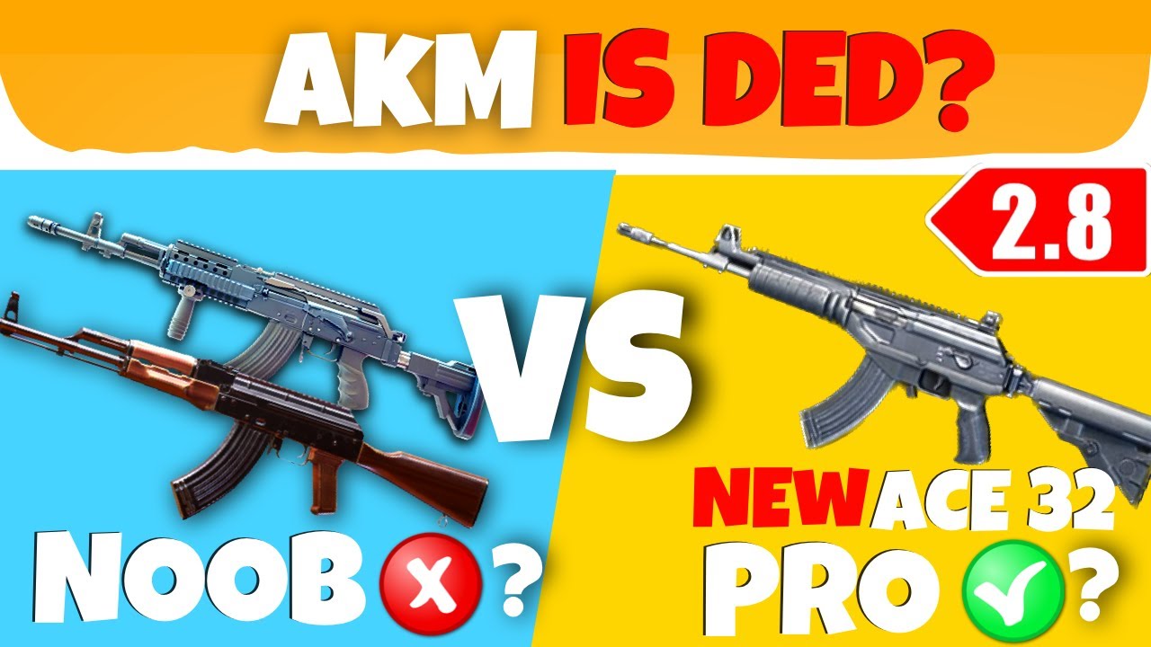 ACE32 Vs M762 Vs AKM 2.8 UPDATE In PUBG MOBILE/BGMI (GUIDE/TUTORIAL) - YouTube