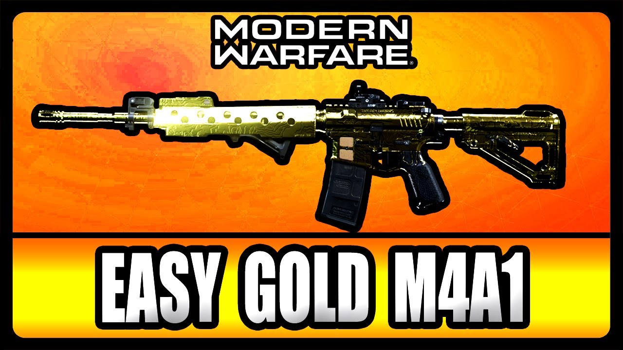 M4a1 Mw3 Gold