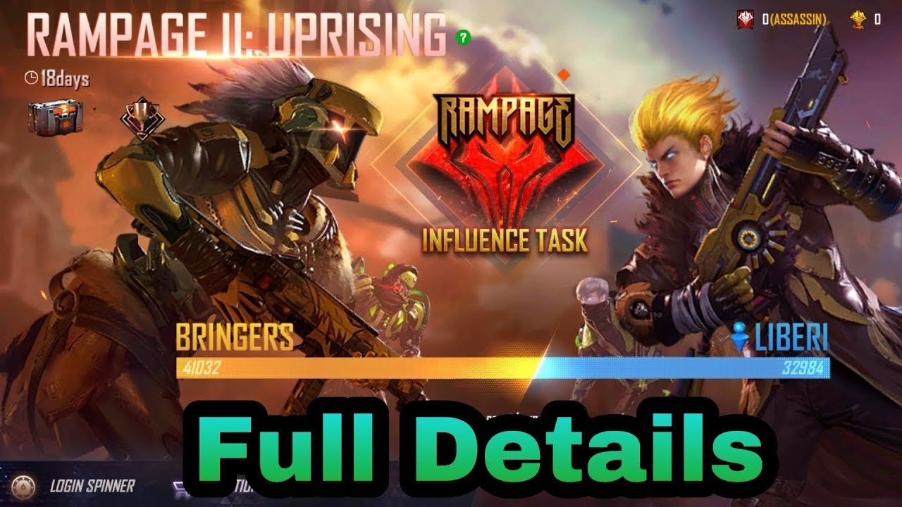 Rampage II Uprising | Official Free Fire video | Elite pass and much ...