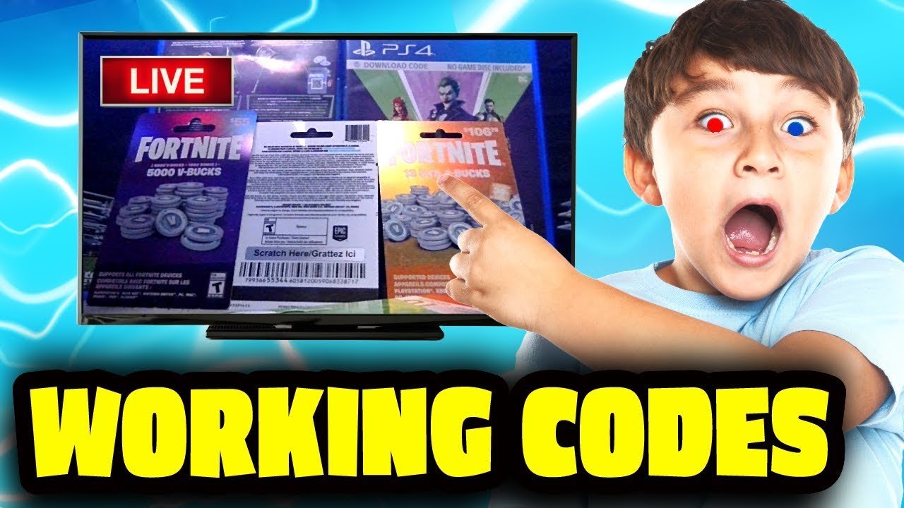 FREE VBUCKS CODES DAY 7 OF 31 - YouTube