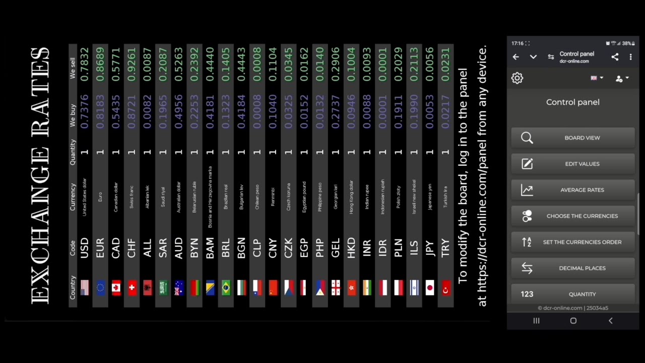 Display Currency Rates | Pairing Smart TV | Android TV | EN - YouTube