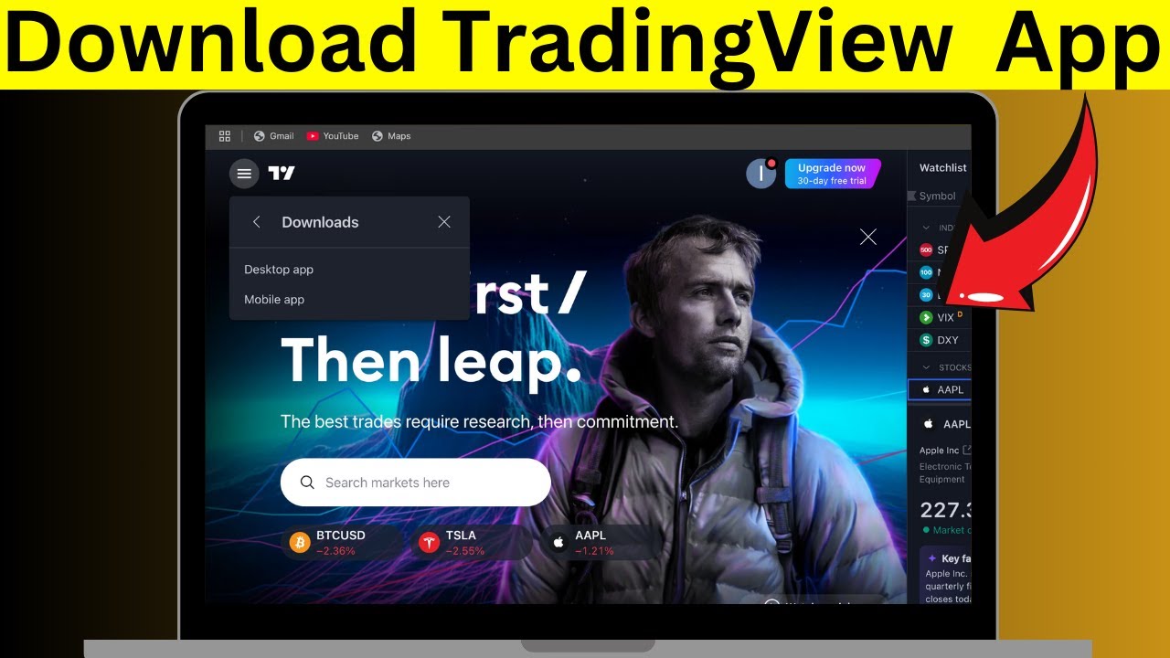 How to Download and Install TradingView App in Laptop or Mobile - YouTube