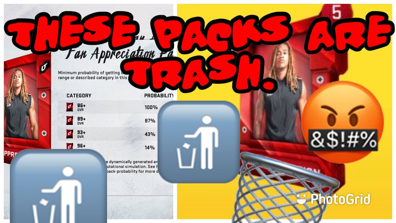 FAN APPRECIATION PACKS SRE ABSOLUTELY GARBAGE!!! | MADDEN 20 ULTIMATE ...