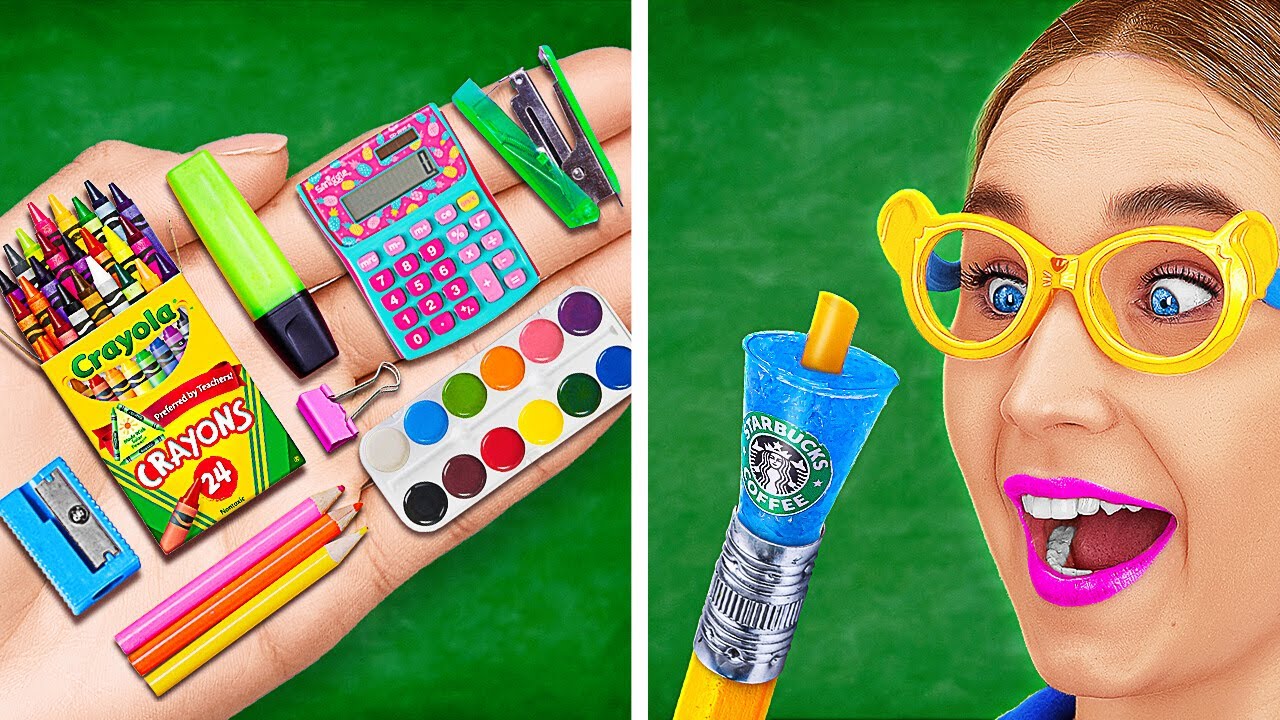 FOURNITURES SCOLAIRES GÉNIALES QUI VONT SAUVER TA VIE🚀🎒Créations pour ...