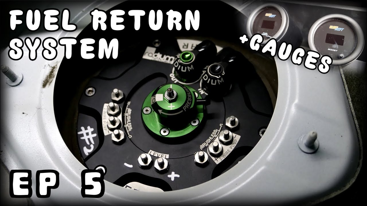 Supercharger Install Ep. 5 - Fuel Return System + Gauges - YouTube