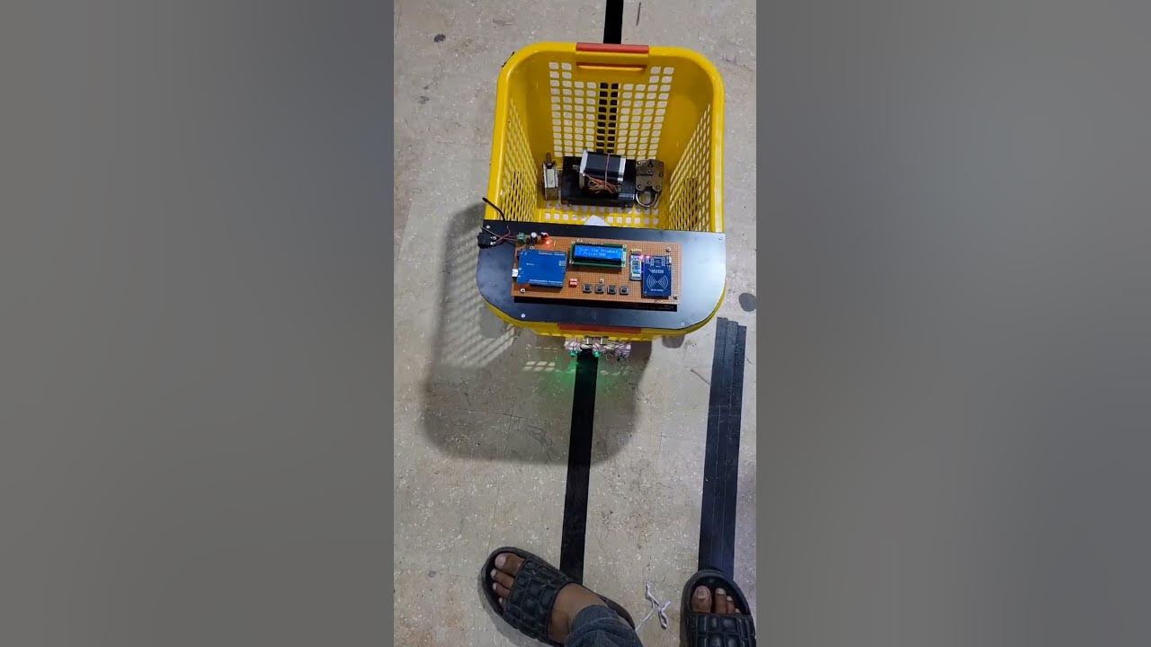 Smart Shopping Trolley that Follows Customer - YouTube