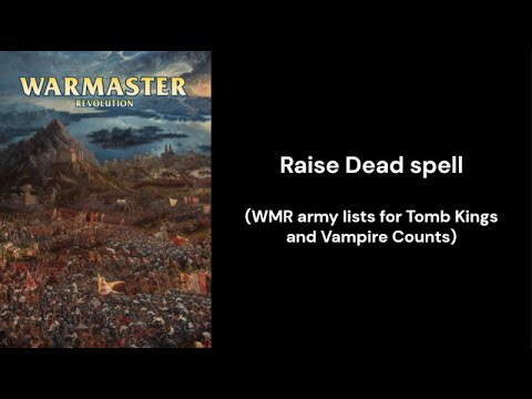 Warmaster Revolution - Raise Dead spell - YouTube