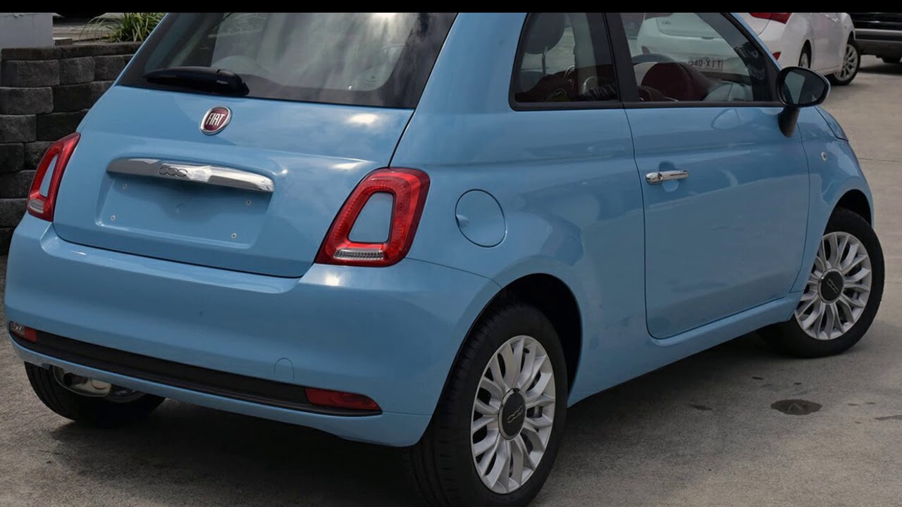 2017 Fiat 500 Series 4 POP Sky Blue 5 Speed Manual Hatchback - YouTube