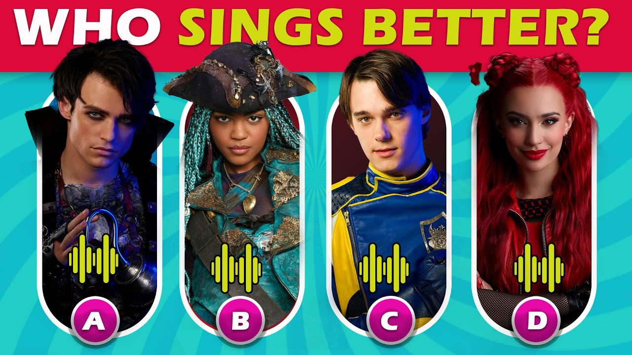 Who Sings It Best? 🎤 Descendants: The Rise of Red | Mal, Evie, Red ...