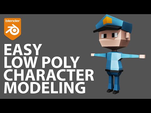 Easy Low Poly Character Modeling in Blender 2.9x