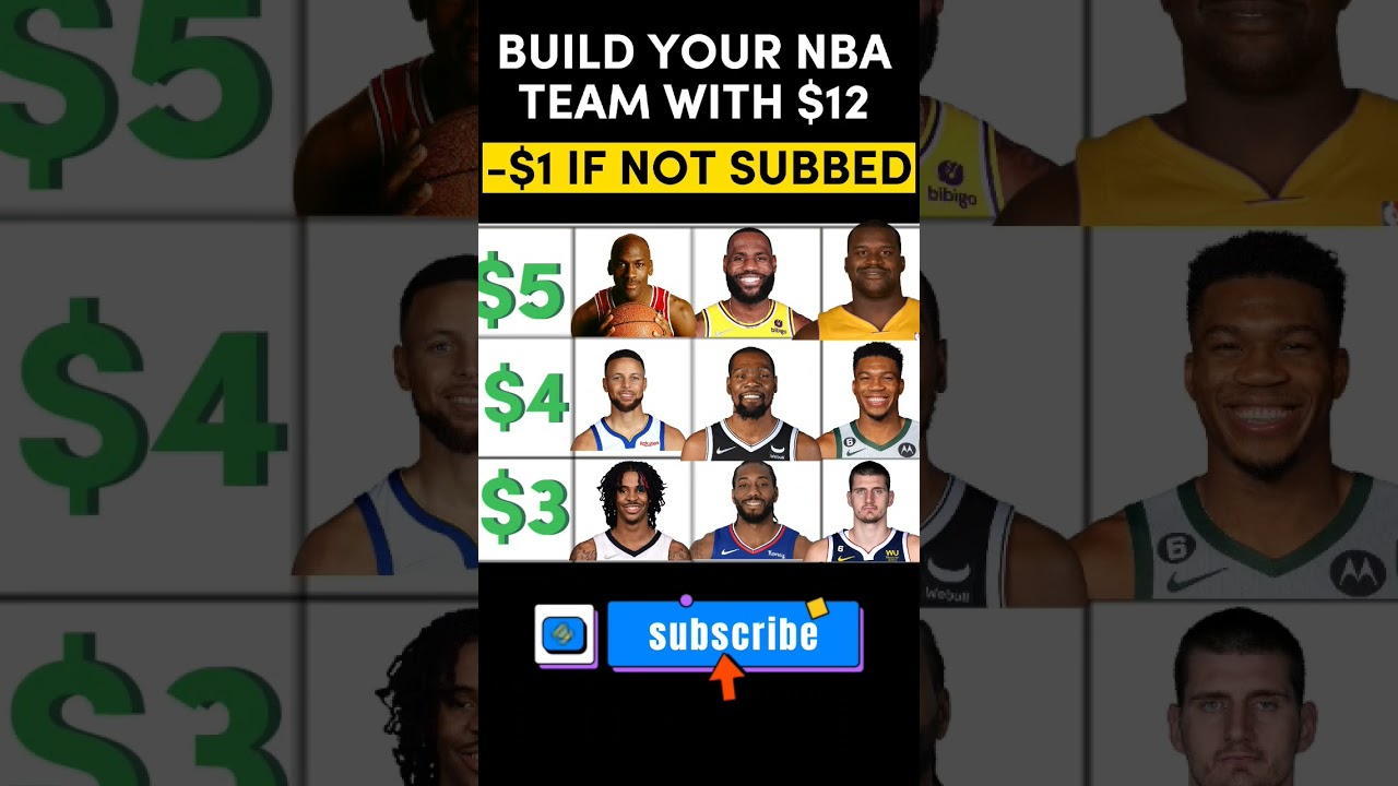 Build Your NBA Big 3 With $12... #shorts - YouTube