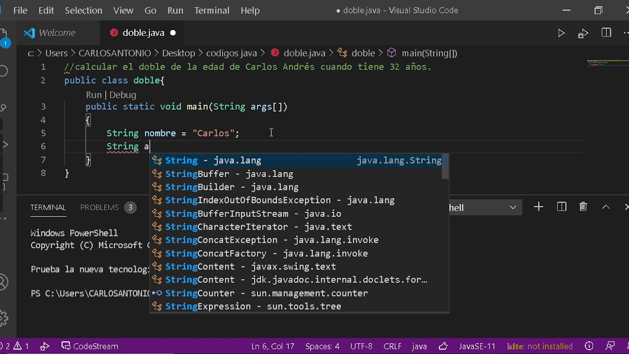 Visual Studio Code doble java Visual Studio Code - YouTube