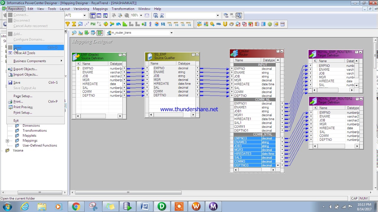 Informatica Router Transformation - YouTube