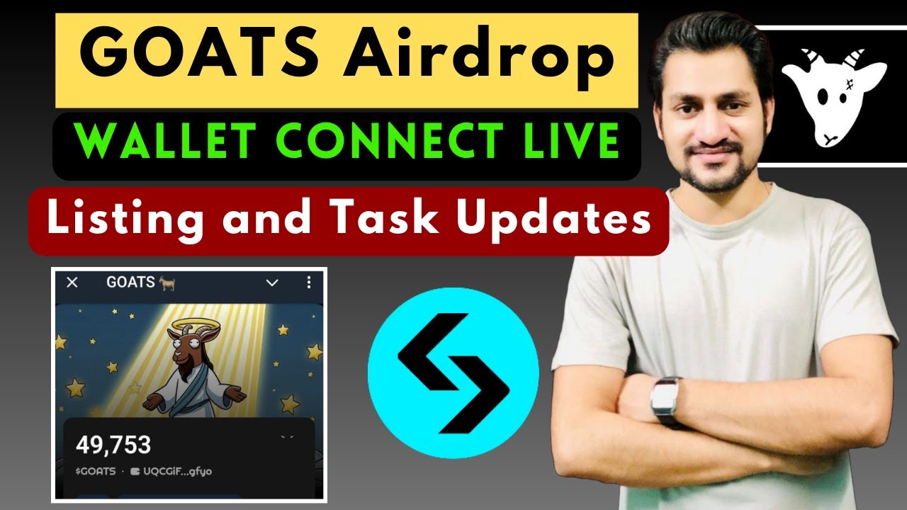GOATS Airdrop New Updates | Wallet Connect is Live | Listing Soon on ...