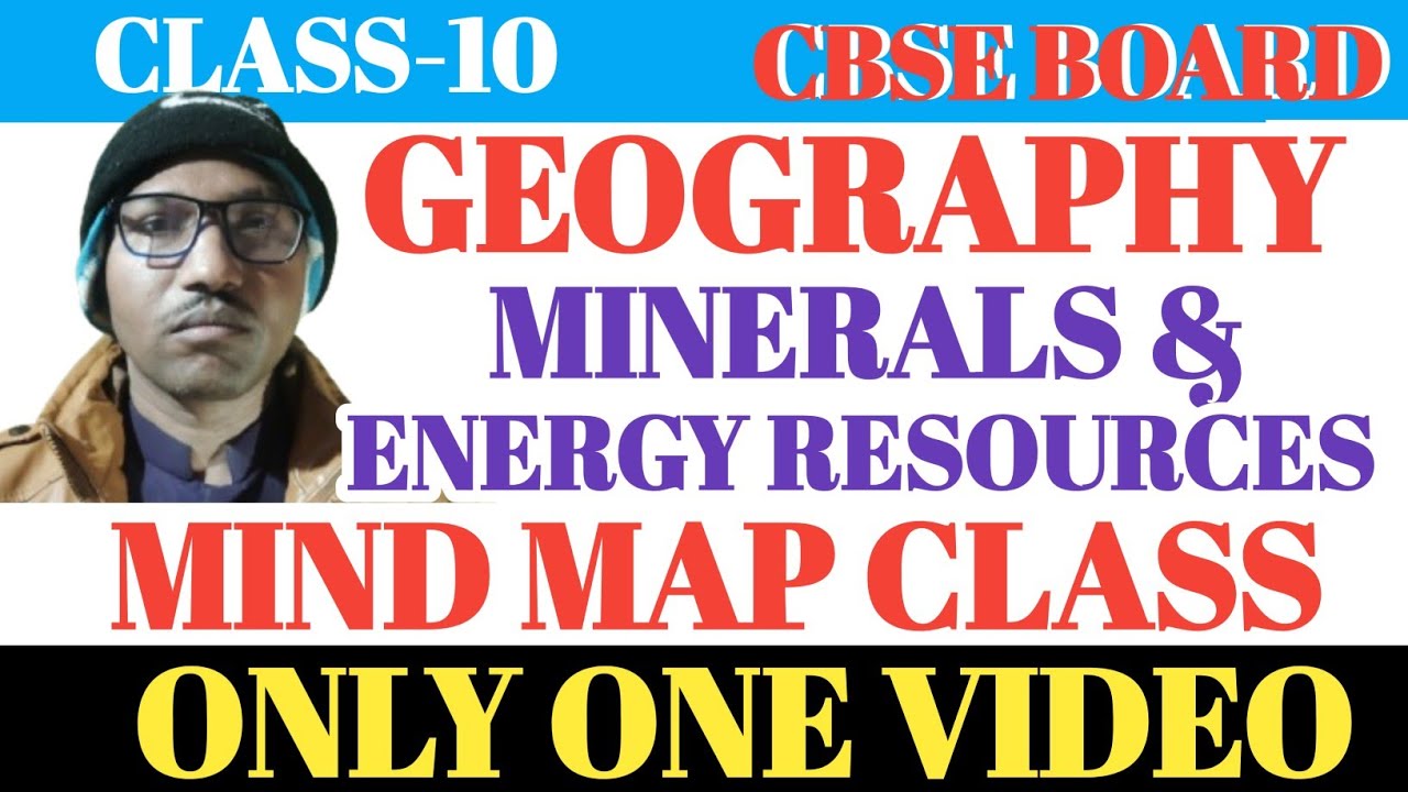 Miners and Energy Resources class 10 Geography Mind Map Class - YouTube