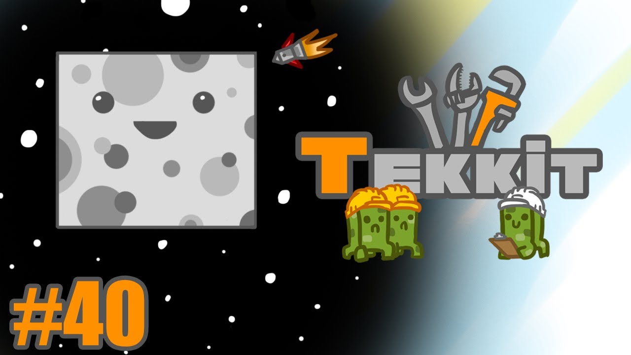 FLYING TO THE MOON! - Let's Minecraft - Tekkit - 40 - YouTube